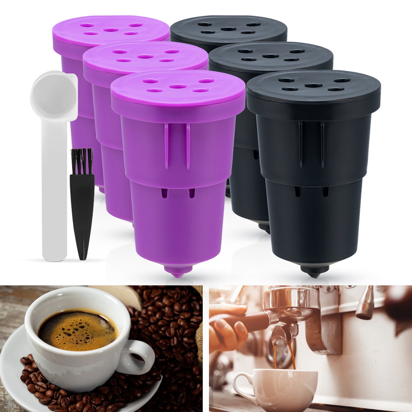 Ludlz Coffee Filter with Spoon Brush Food Grade Replacement Coffee ...