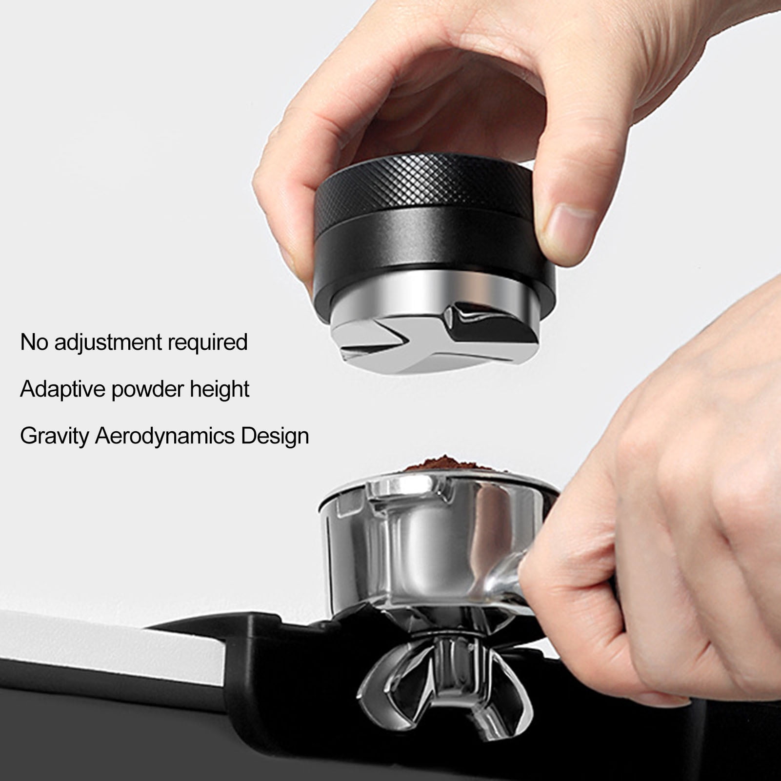 Ludlz Coffee Tamper Adaptive Height Principle Reusable Comfortable Grip ...