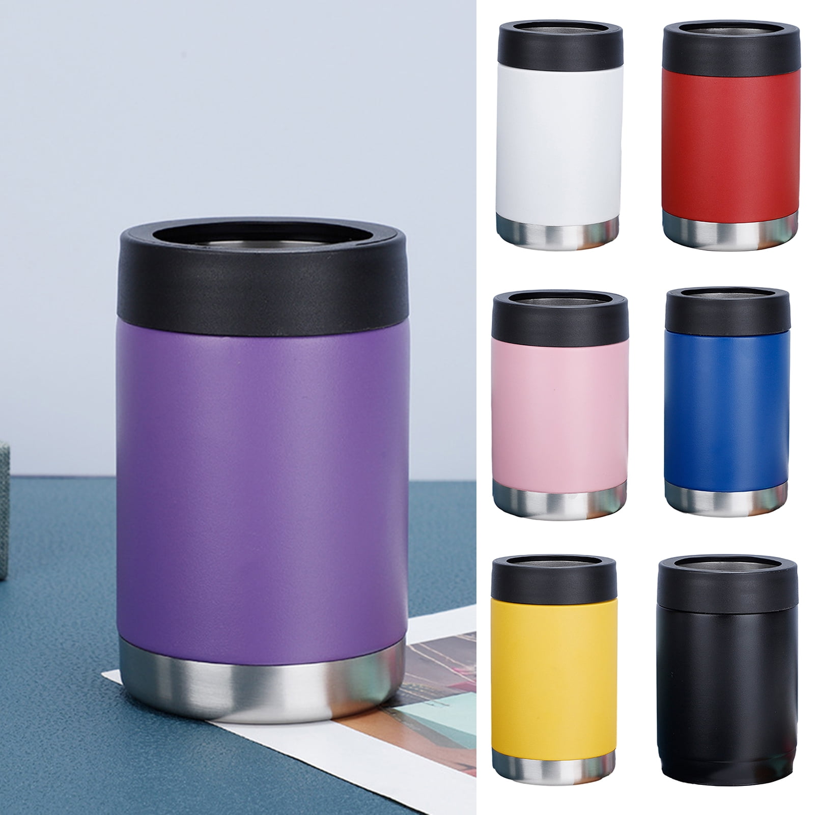 Ludlz Cooler Jar Versatile Stainless Steel Can Cooler Durable Beverages