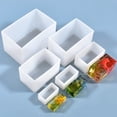 Ludlz DIY Epoxy Silicone Mold Handmade Rectangle Holder Ornament Table ...