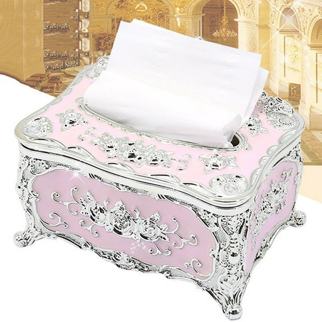 Ludlz Decorative Rectangular Facial Tissue Box Cover Holder Home Retro ...