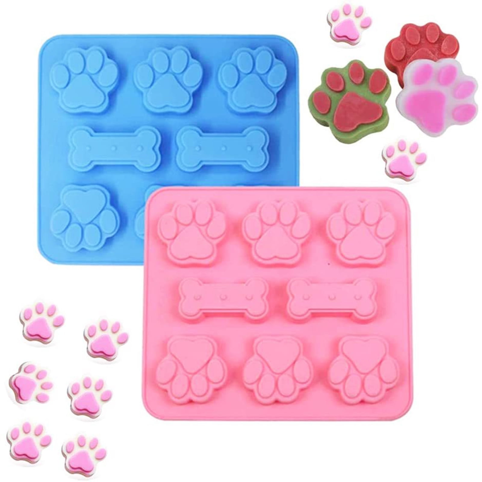 Ludlz Dessert Mold Heat-Resistant Food Grade BPA Free Non-stick Dog Paw ...