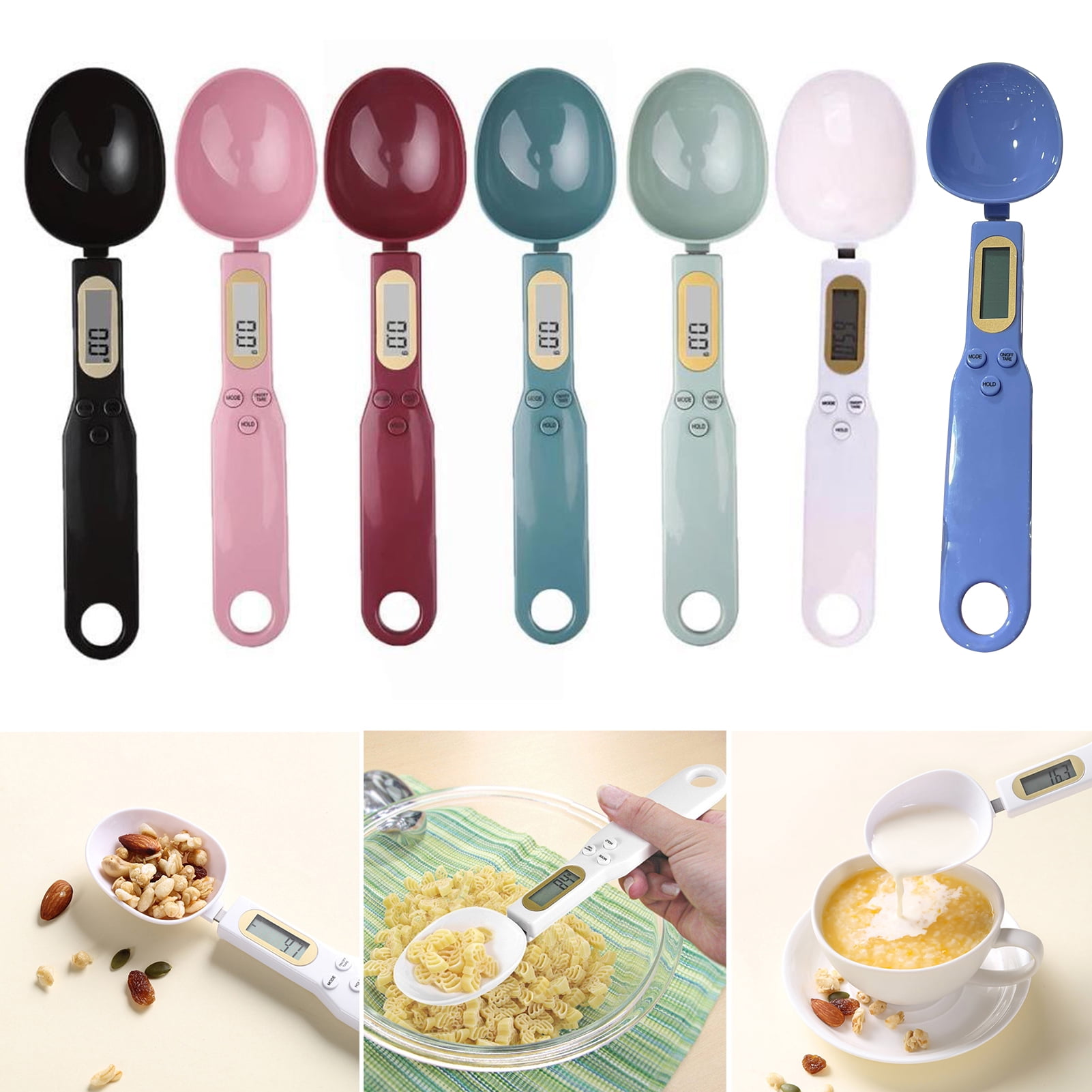 Ludlz Digital Spoon Scale with Hanging Hole LCD Display Food Grade ...