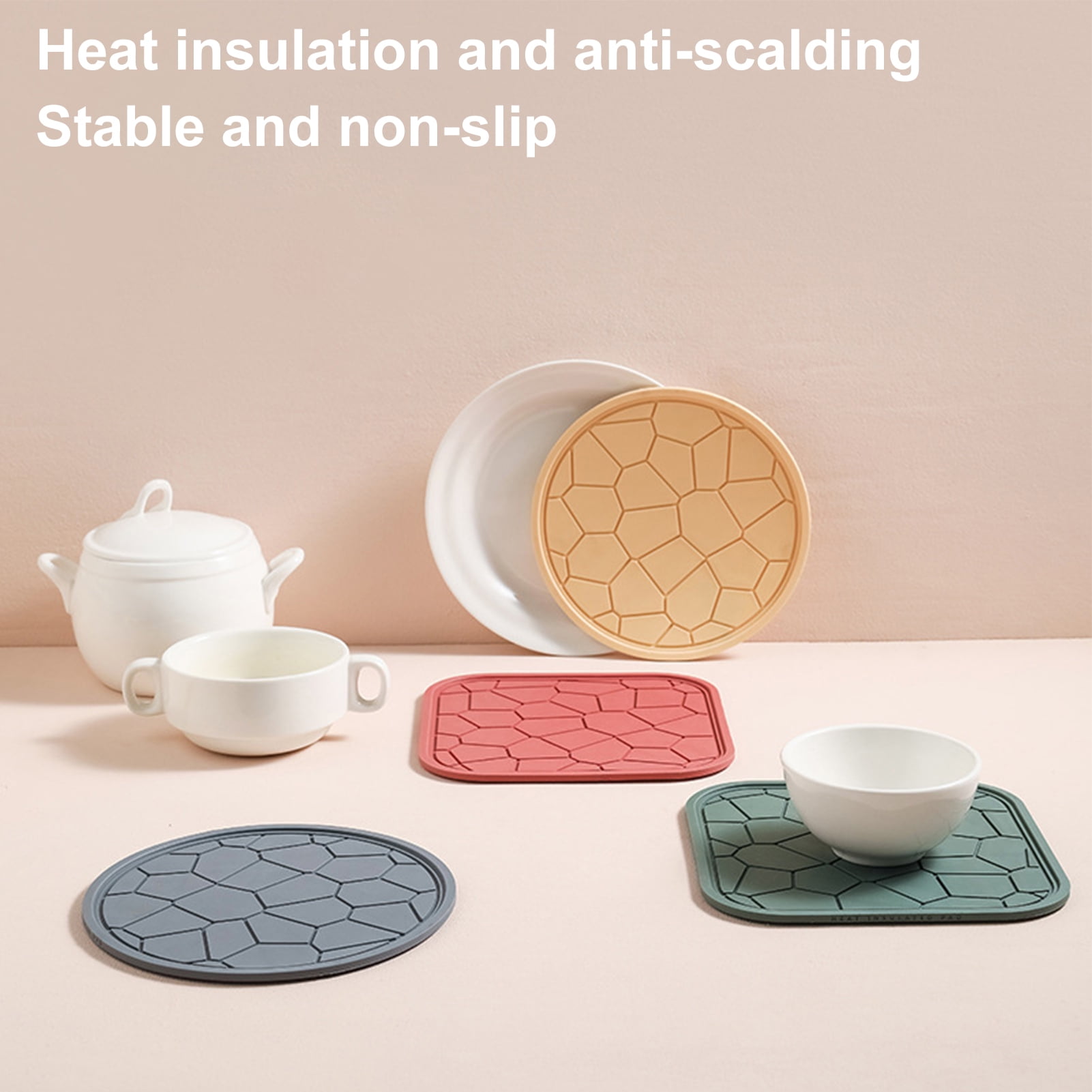 Ludlz Dish Mat Eye-catching Anti-Scratch Rubber Anti-scalding ...