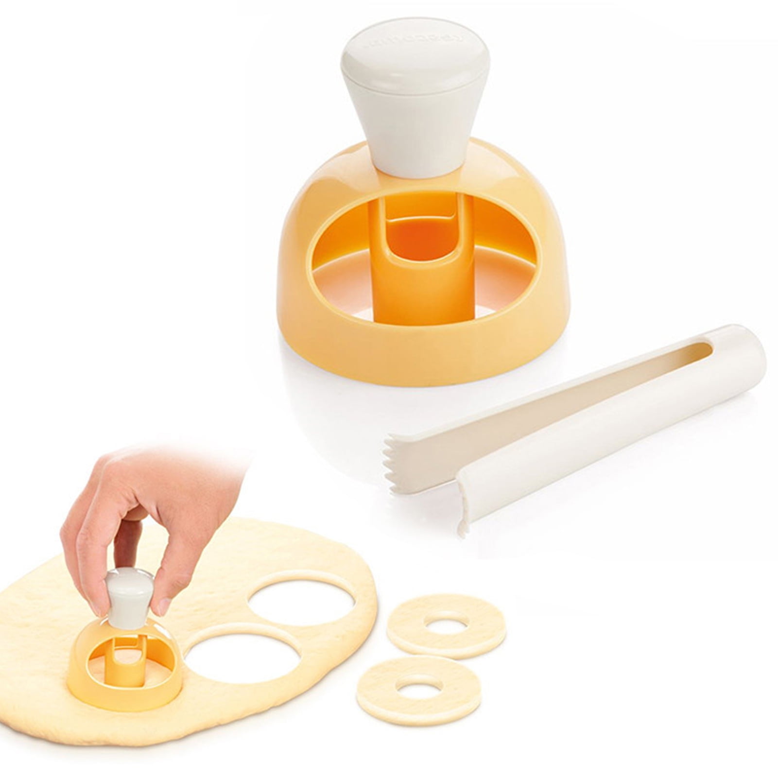 LUDLZ Donut Cutters Set, Food Grade ABS Mold, Round Biscuit and Cake ...