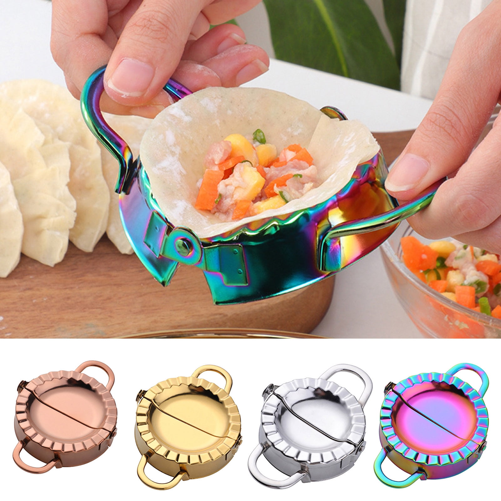 Ludlz Dumpling Skin Press Anti-Rust Easy to Clean Not Easily Deformed ...