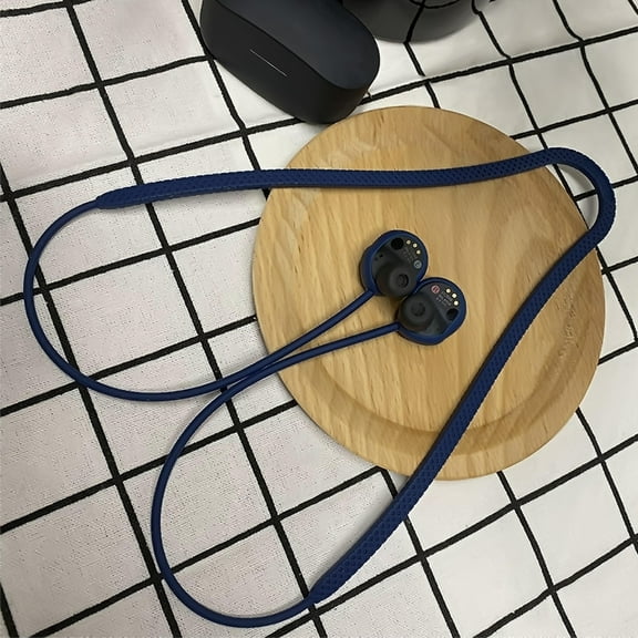 2pcs Blue Silicone Bow Earphone Decor - Cute Removable Headphone Clip ...