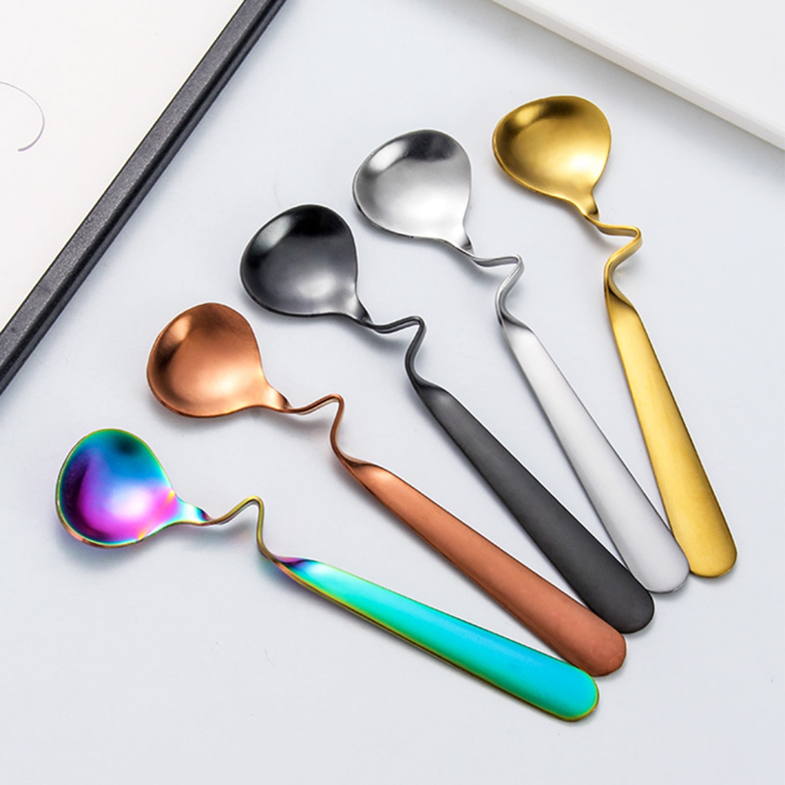 Ludlz Espresso Spoons, Cute Small Coffee Spoons, Stainless Steel Coffee ...