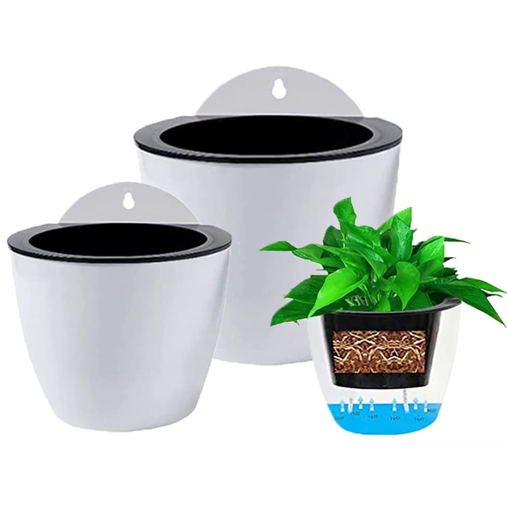 Ludlz Flower pots Water Hanging Plants Pot/Self Watering Planter ...