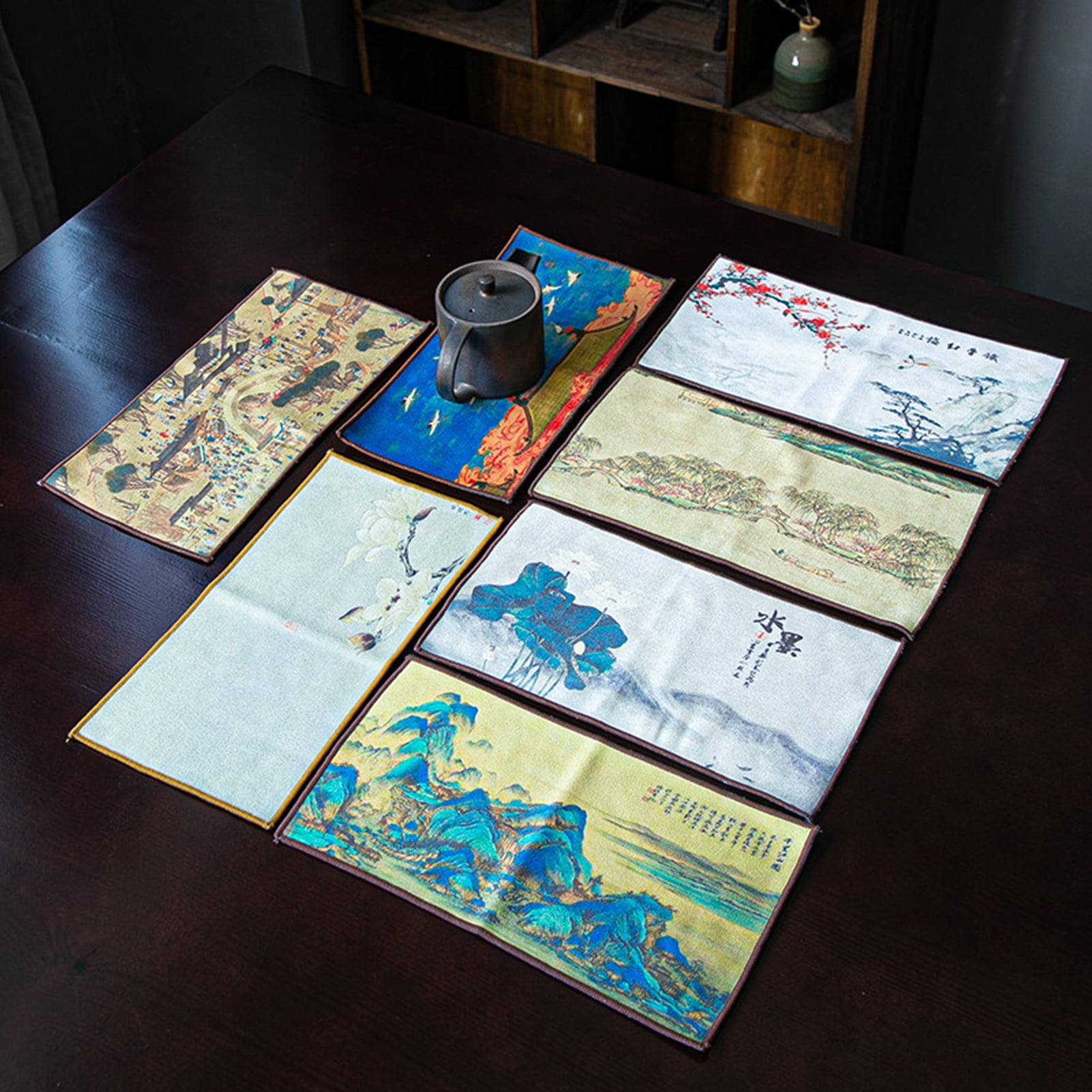 Ludlz Good Absorption Cotton Flax Tea Cloth Elastic Stretchy Ultra-soft ...