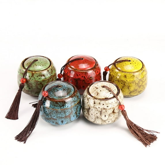Ludlz Hand Ceramics Urns Ashes Small Boxes, Mini Funeral Cremation Urns ...