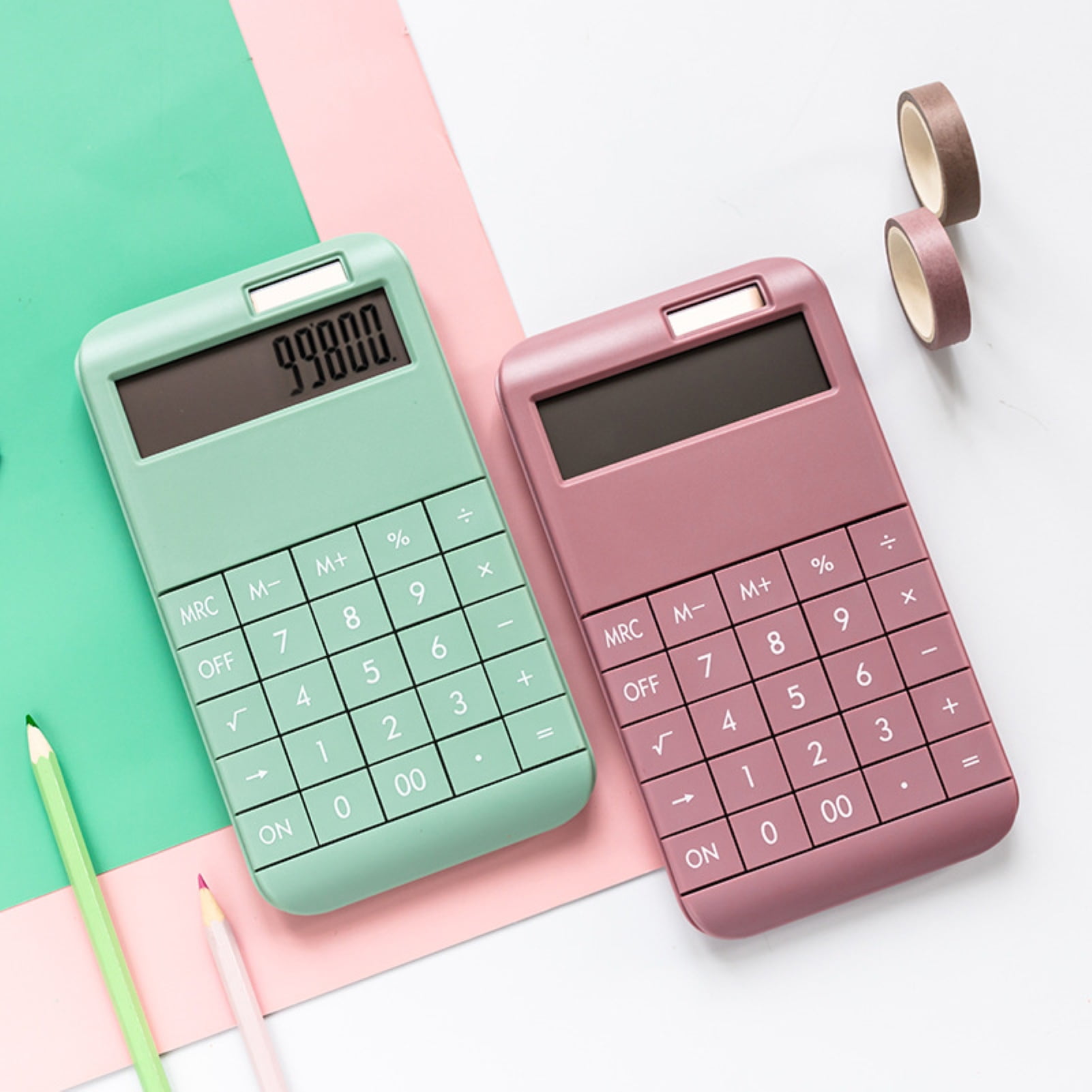 Ludlz Hand Held Calculator, Mini Standard Function Desktop Pocket Solar ...