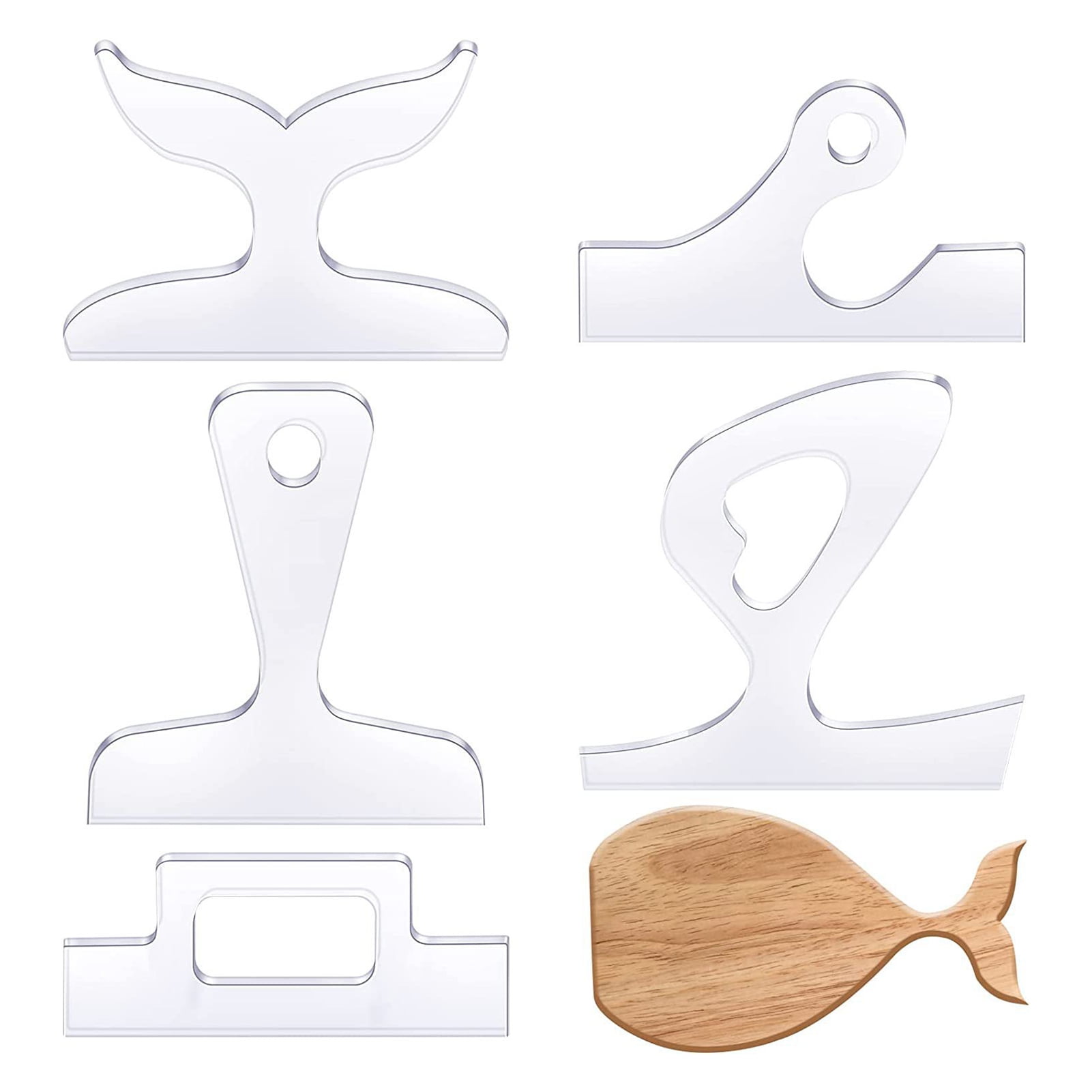 Ludlz Handle Cut Template with Handle Double Sided Lamination Easy ...