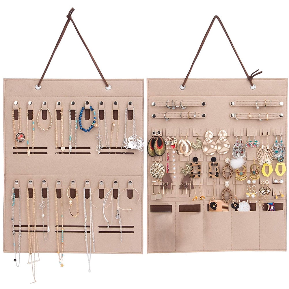 Ludlz Hanging Jewelry Organizer for Earrings Necklace Bracelet Ring ...