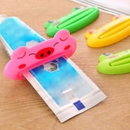 Set of 4 EZ Plastic Tube Squeezers, Toothpaste Dispenser, Bathroom ...