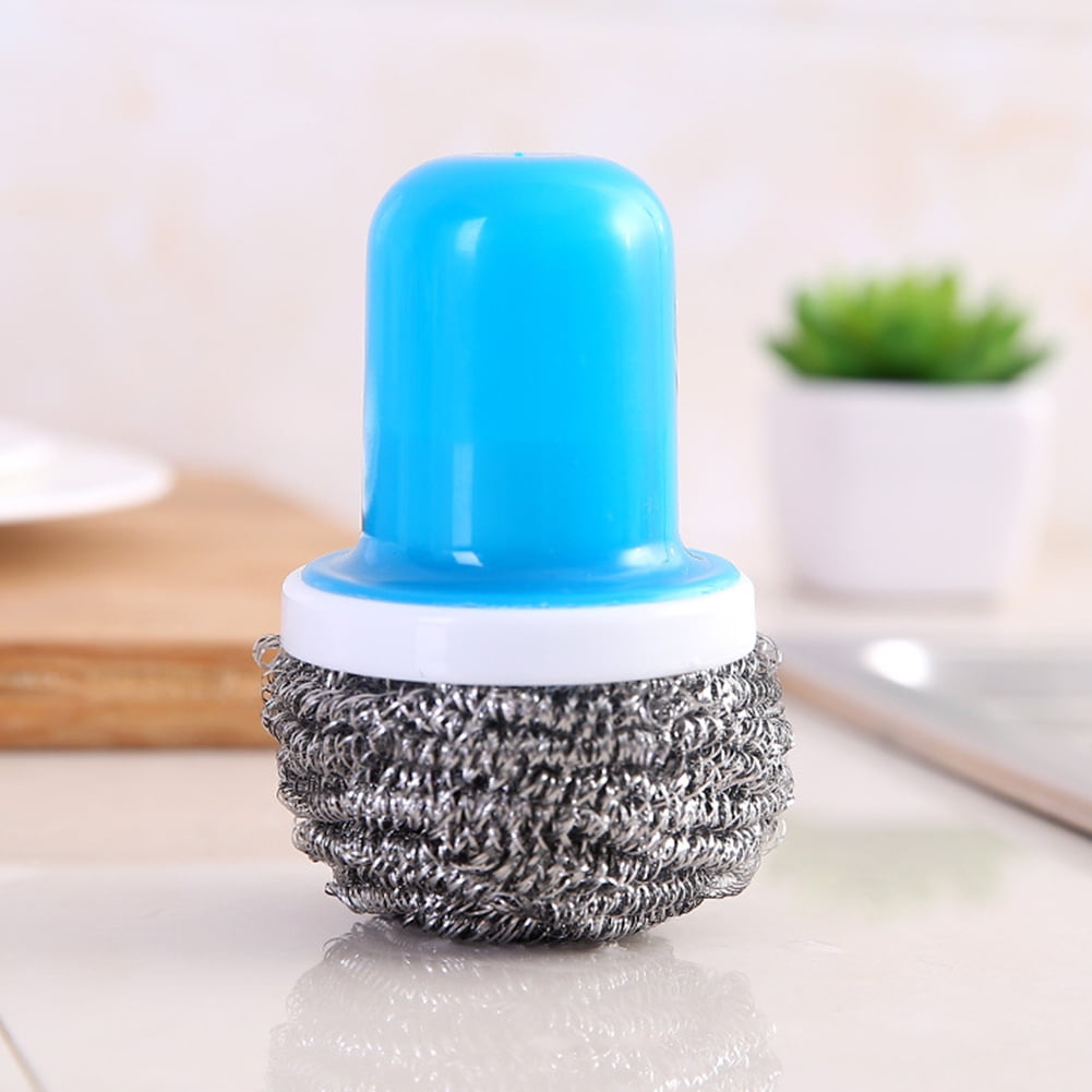 Ludlz Home Kitchen Stainless Steel Wire Ball Pot Dish Cleaning Brush ...