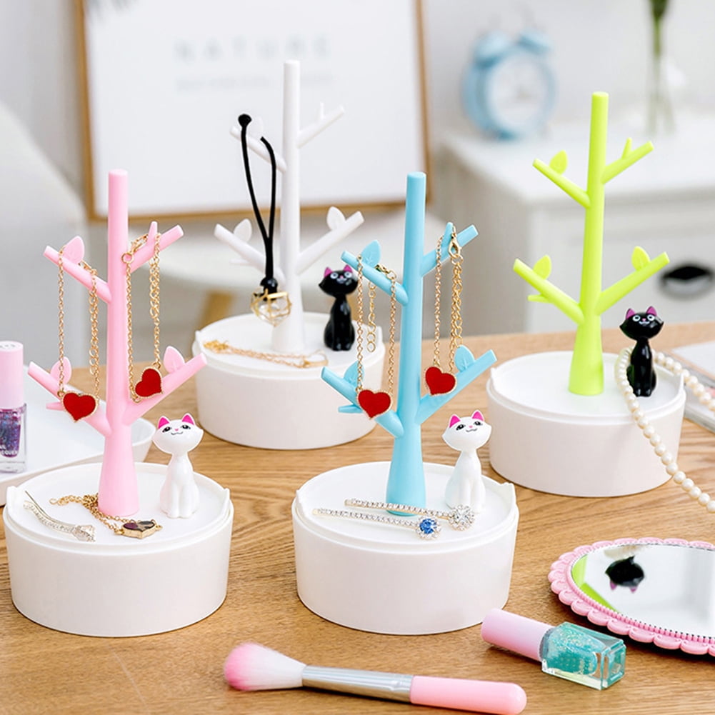 Ludlz Jewelry Display Necklace Earring Organizer Holder Plastic Tree ...
