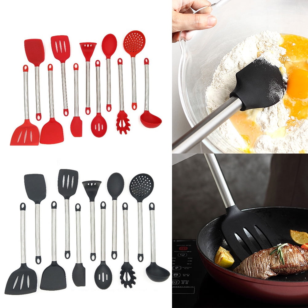 Ludlz Kitchen Utensils Set, Cooking Utensil Set Non-stick Pan Kitchen ...