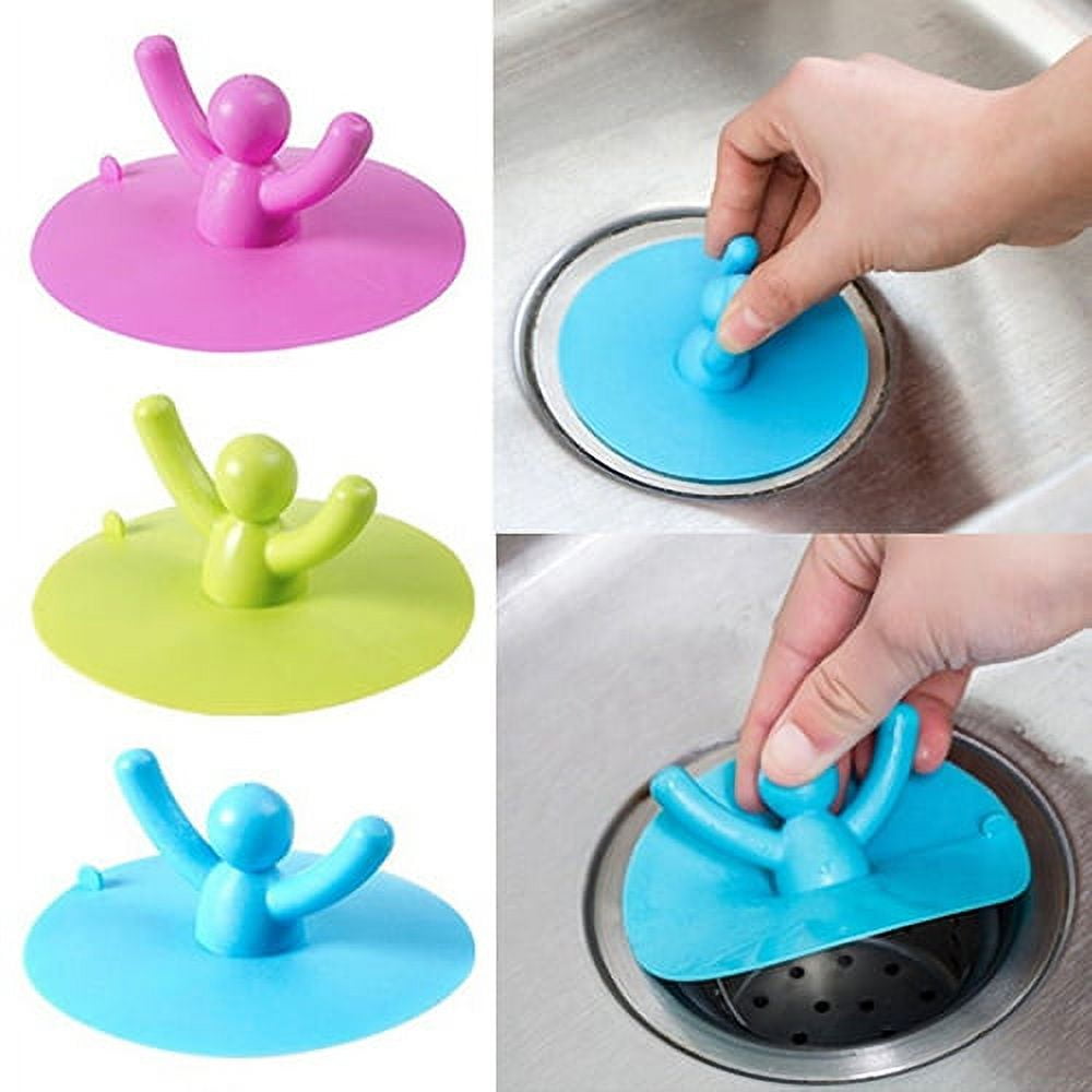 Ludlz Liftable Little Man Shape Kitchen Basin Sink Waterproof Floor ...