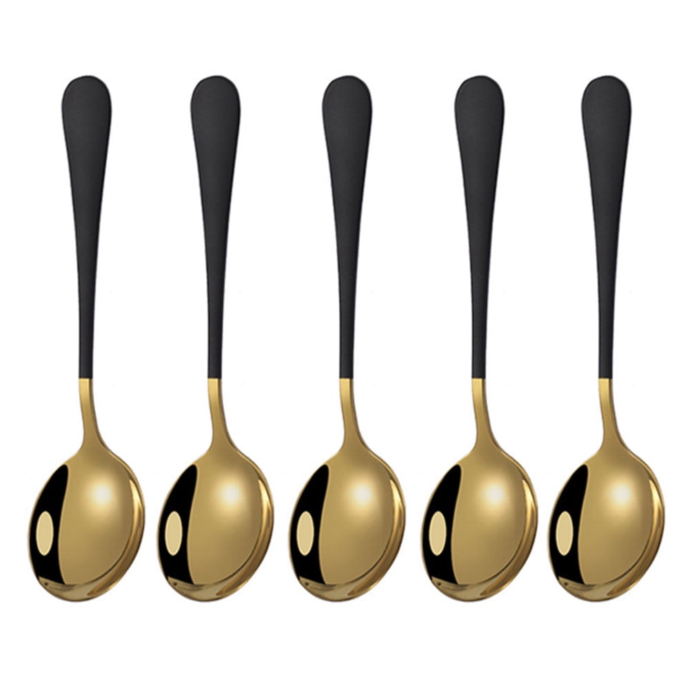 Ludlz Long Handle Spoon, Dessert Spoons, Coffee Spoon, Ice Cream Spoon ...