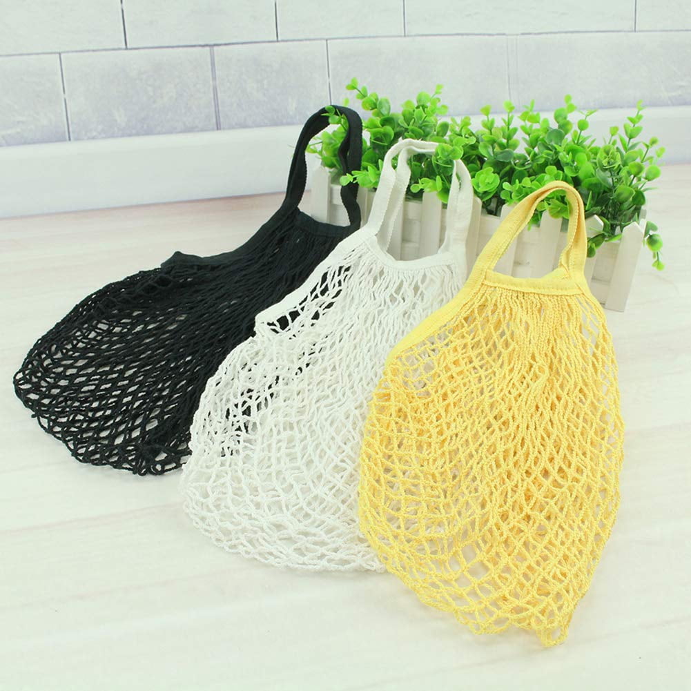 Ludlz Net Cotton String Shopping Bag, Reusable Large Capacity Mesh ...
