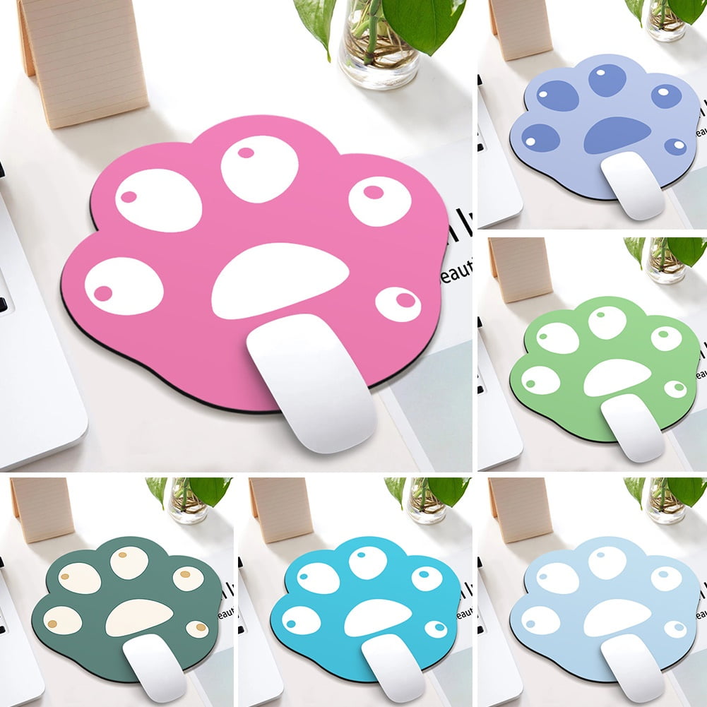 Ludlz Non-Slip Rubber Mouse Pad,Cute Cartoon Cat Claw Mouse Pad Base ...