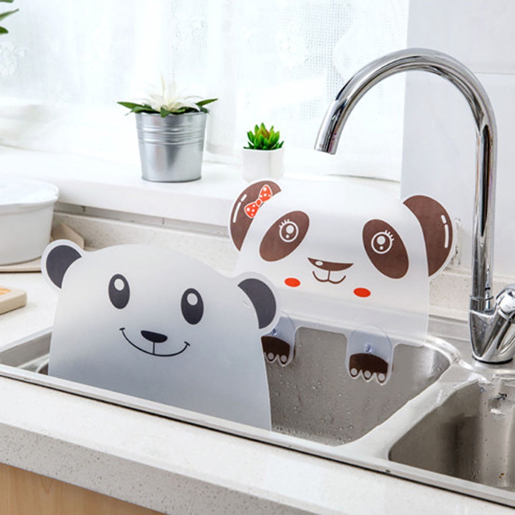 Ludlz Panda Kitchen Water Splash Guard Sink Water Splash Proof ...