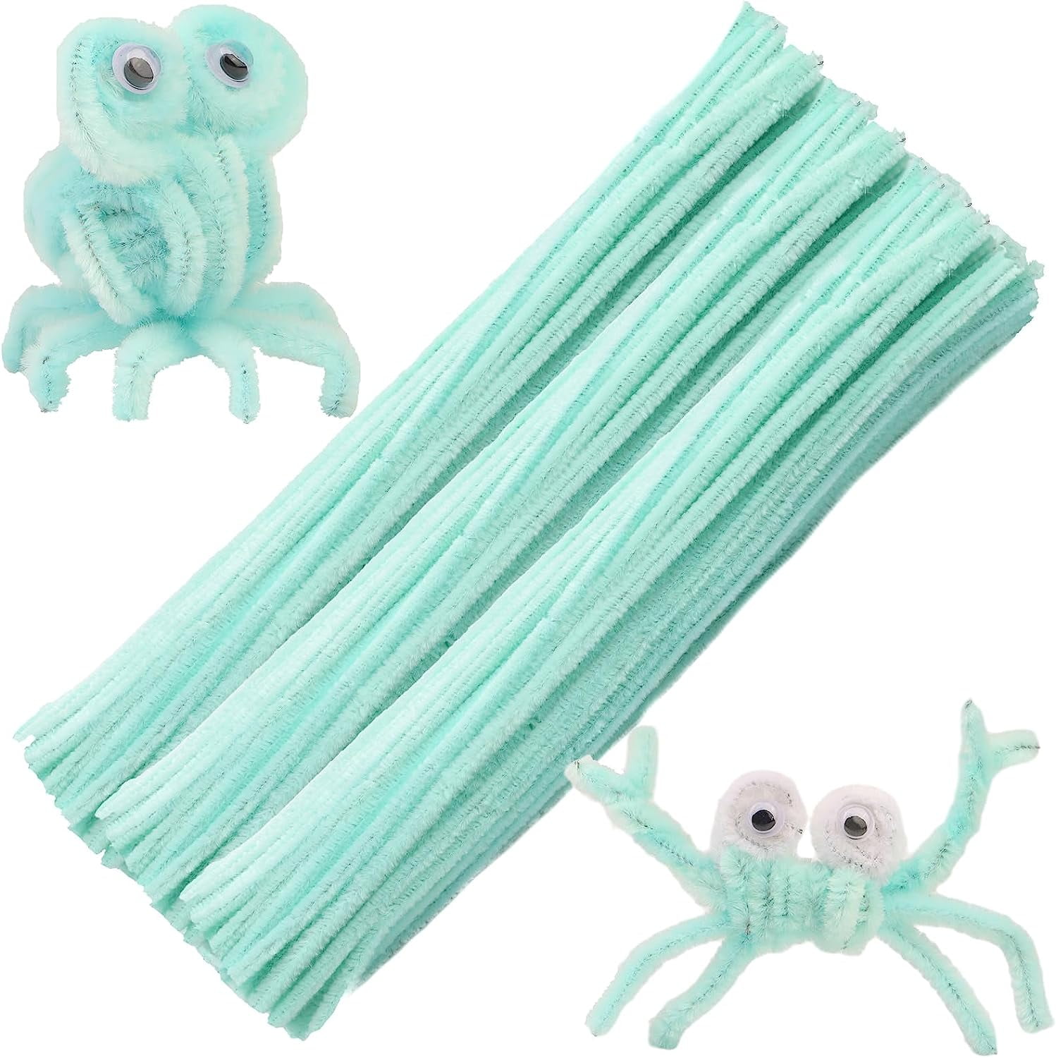 Ludlz Pipe Cleaners 100PCS Chenille Stems pipe cleaners craft for DIY ...