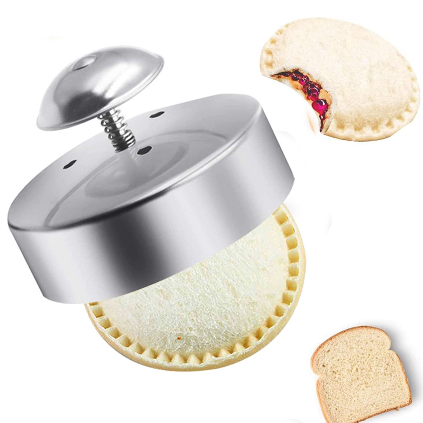 Ludlz Sandwich Cutter Stainless Steel Sandwich Maker Mold Cookies ...