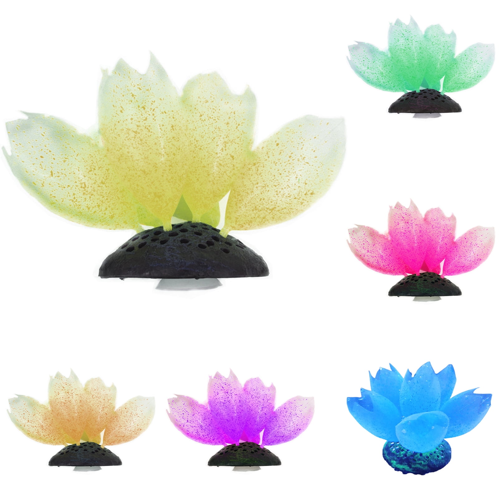 Ludlz Silicone Lotus Coral锛孲oft Moves Naturally with Water Flow ...