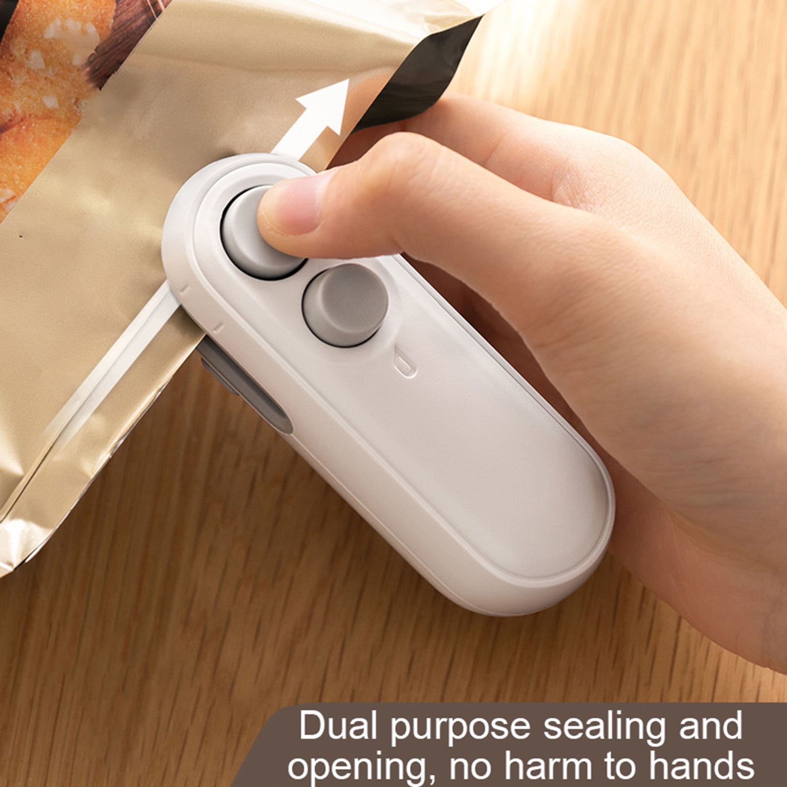 Ludlz Snack Heat Sealer Magnetic Back 2-in-1 Self-Sealing Portable ...