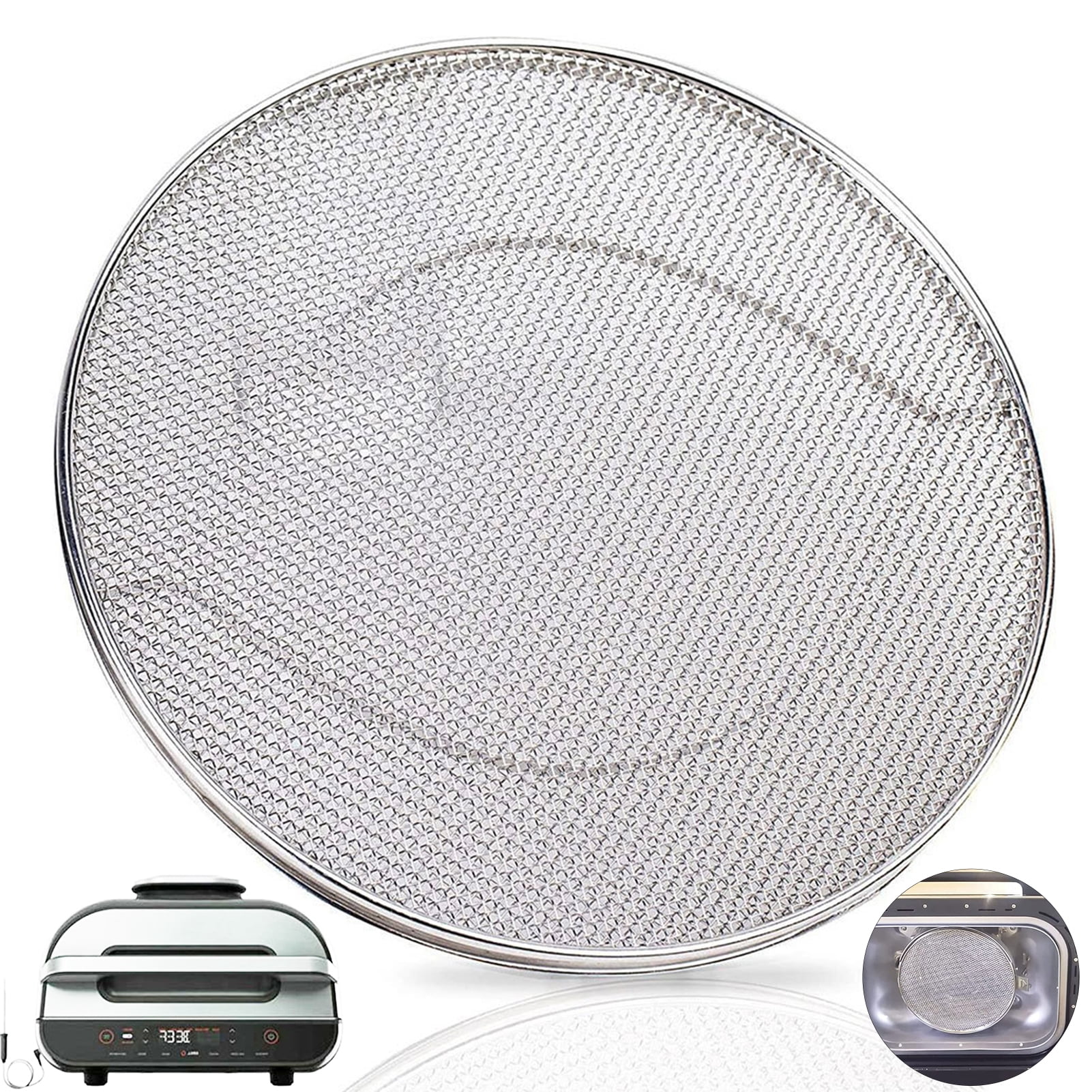 Ludlz Splatter Shield 6-in-1 Reusable Indoor Grill Air Frying Pan ...