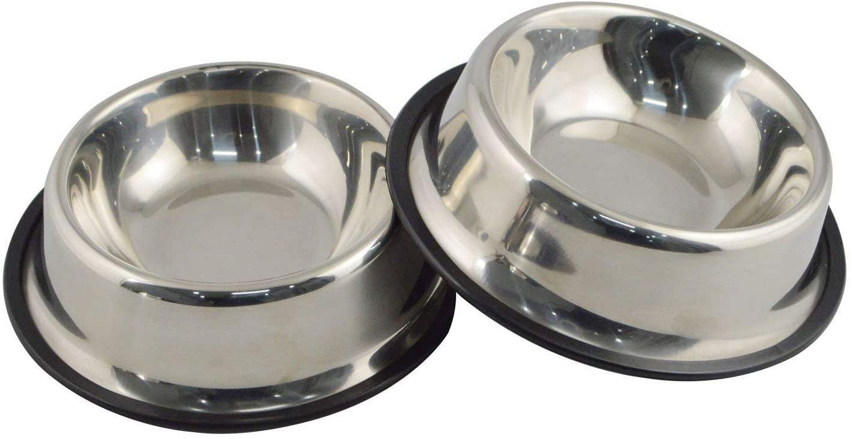 Ludlz Stainless Steel Dog Bowl with Rubber Base for Small/Medium/Large ...