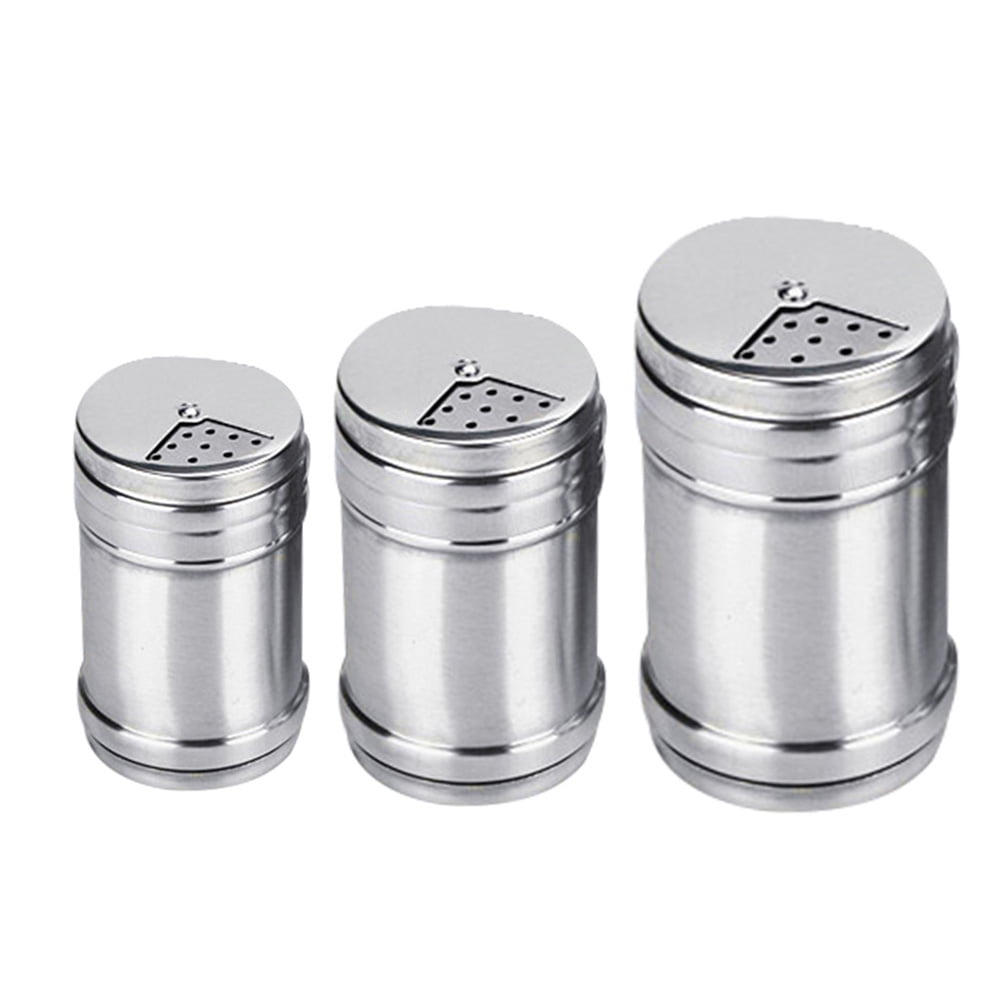 Ludlz Stainless Steel Dredge Salt/Sugar/Spice/Pepper Shaker Seasoning ...