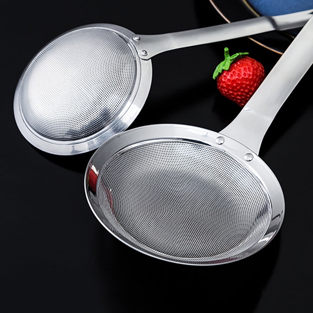 Ludlz Stainless Steel Fine Mesh Strainer, Colander Sieve Sifters with ...