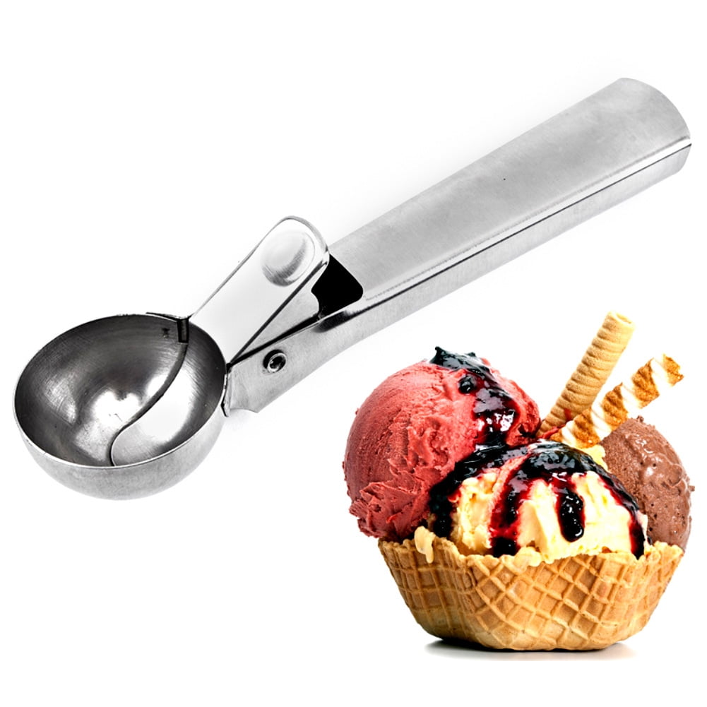 Ludlz Stainless Steel Ice Cream Ball Scoop Maker Fruit Potato Mash Home ...