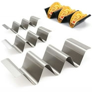 Orblue Stainless Steel Taco Shell Stand Set - 3 Pack Server, Holds 9 to ...