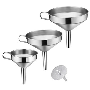 Norpro Stainless Steel Funnel With Strainer - Walmart.com