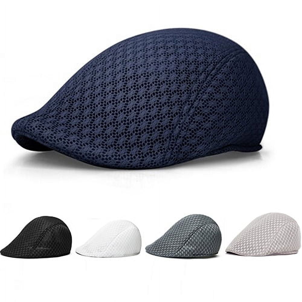 Ludlz Unisex Fashion Duck Mesh Sun Flat Cap Golf Beret Newsboy Cabbie ...
