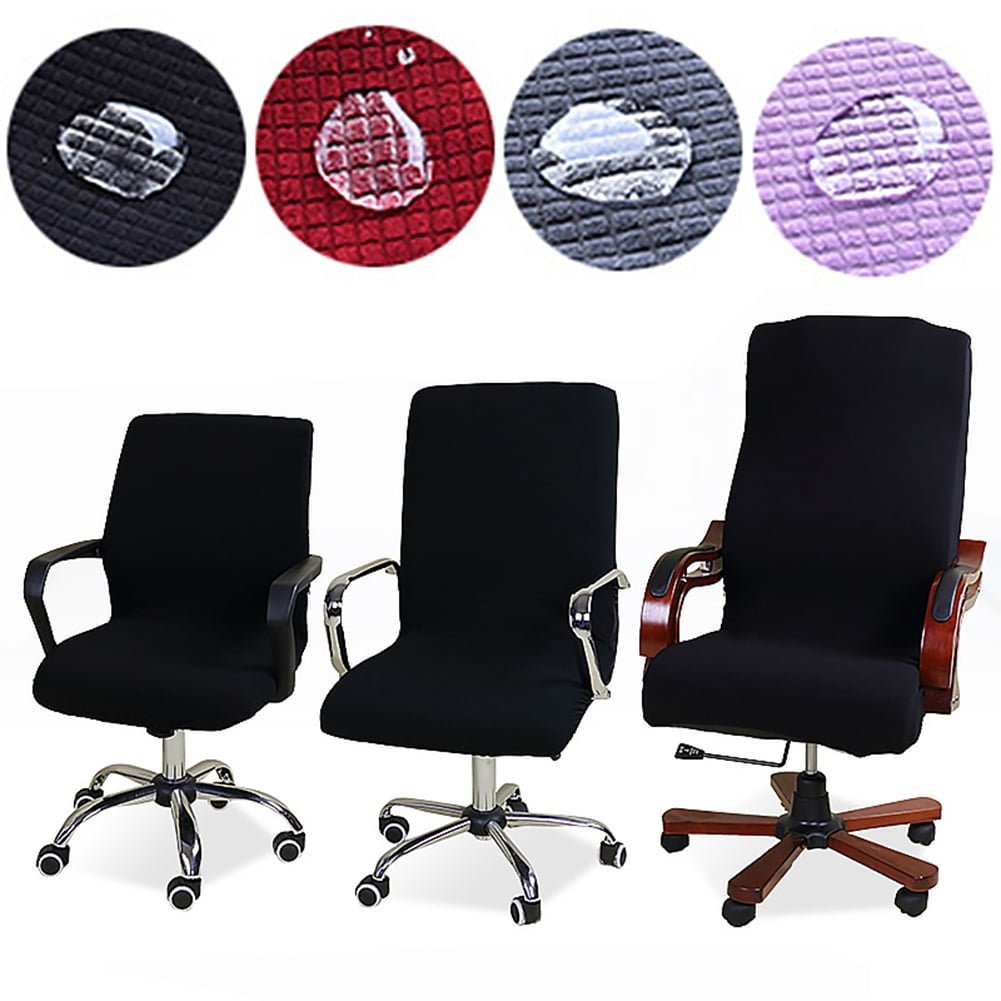 Ludlz Waterproof Swivel Chair Cover Stretchy Office Armchair Seat ...
