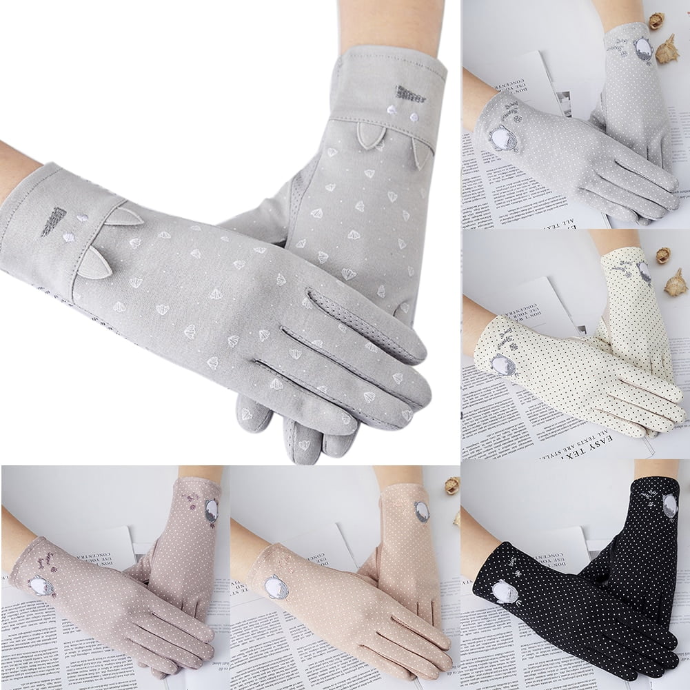 Ludlz Women Sun Protective Gloves UV Summer Sunblock Gloves Touchscreen ...