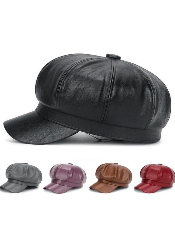 Women's Newsboy Hats, Fall Octagonal Woolen Cloth Cabbie Beret Tweed ...