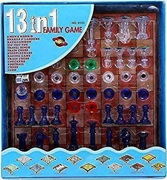 Ludo 13 In 1 Chess, Ludo, Tic-Tac-Toe,Checkers, Snake And Ladder And ...
