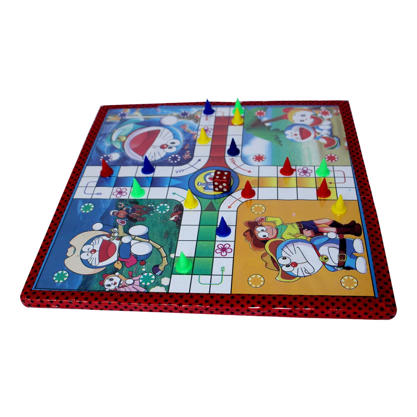 Ludo 2 In 1 Cardboard Ludo & Snakes & Ladder Board Games With Dice For ...