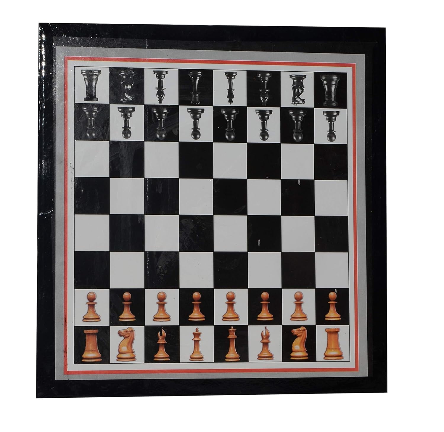 Ludo 2 In 1 Ludo & Chess Wooden Board Starategy Mind Game | With Chess ...