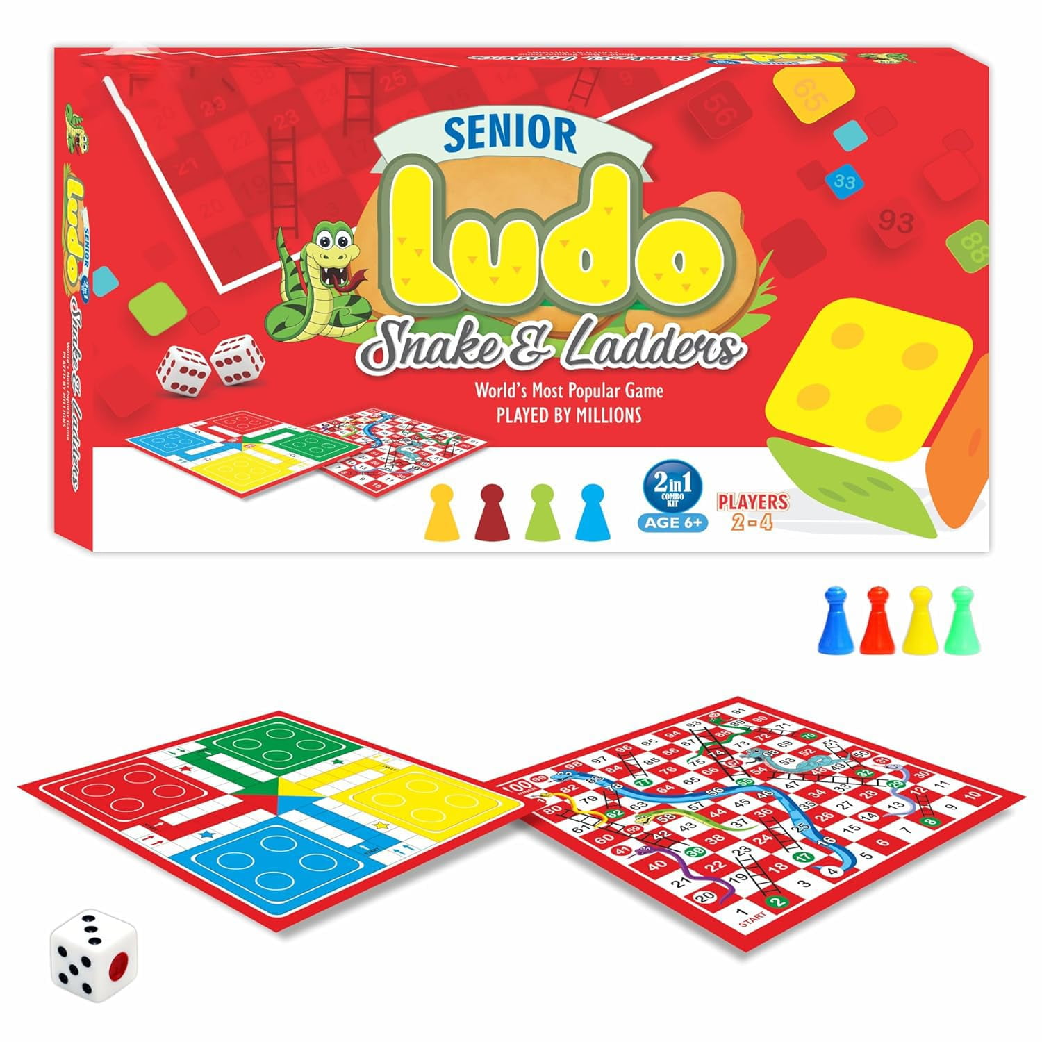 Ludo Board Game | Snakes & Ladders With Ludo Board Game For Kids And ...