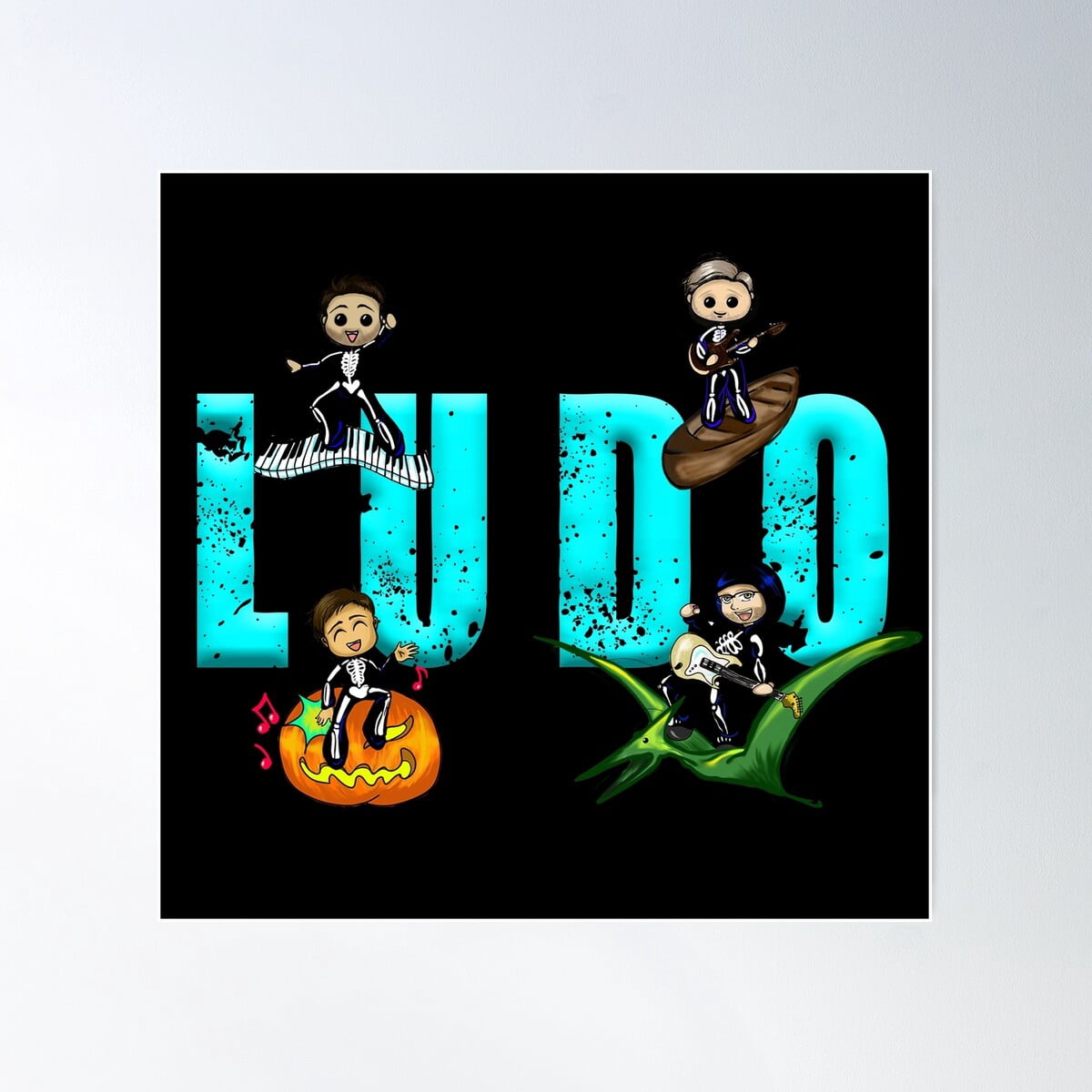Ludo Logo 2 Poster Wall Art, Modern Wall Decor For Living Room Bedroom ...