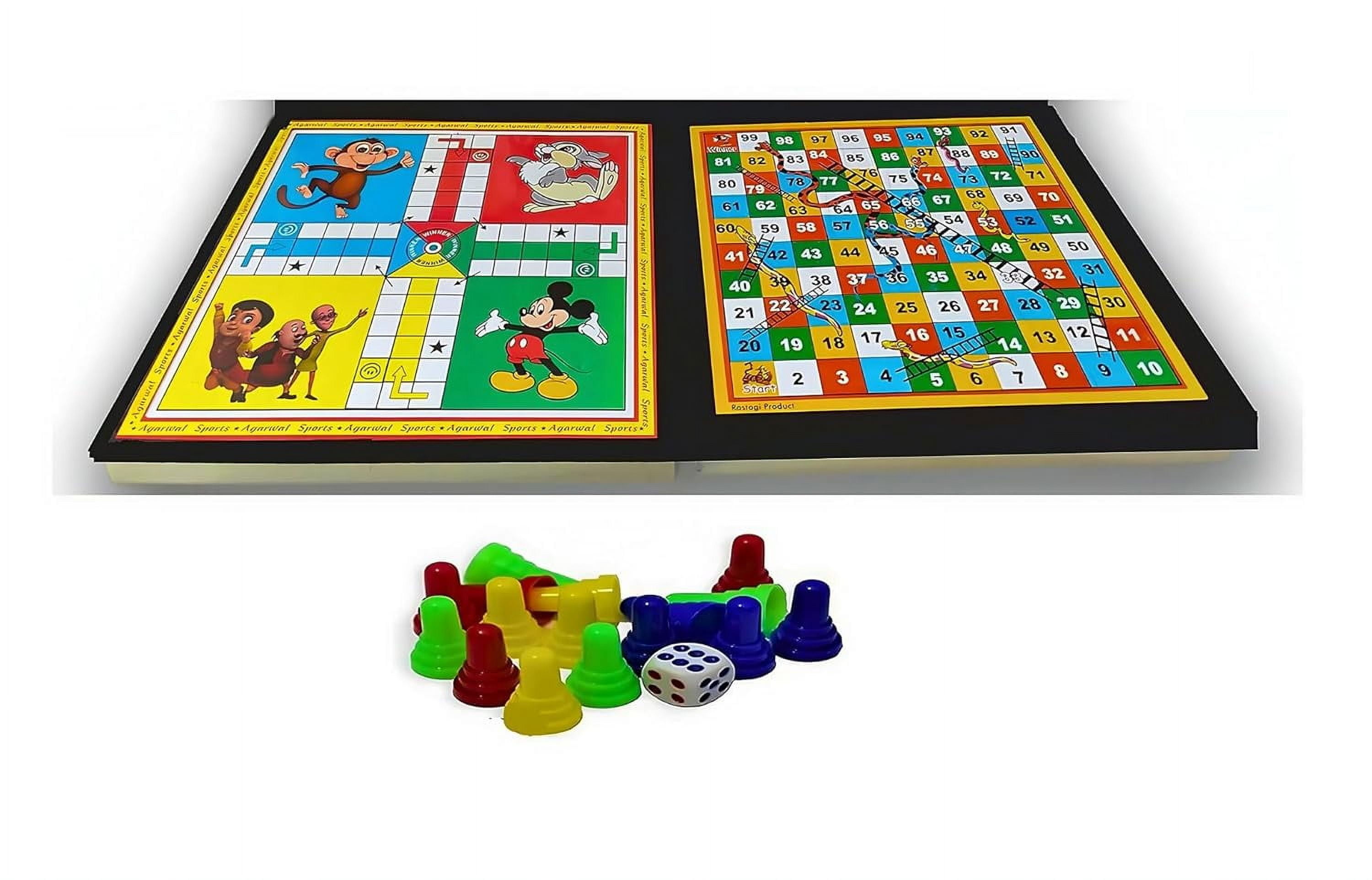 Ludo & Snake & Ladder Board Game | 13 Inch Play Board | Ludo Game ...