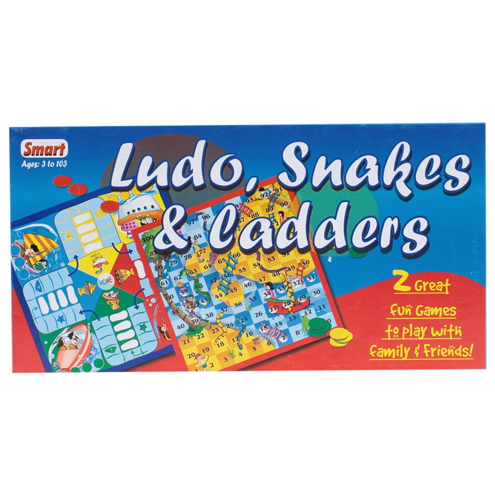 Ludo Snakes & Ladders Board Game (Multi-Color, 19 Pieces) - Walmart.com
