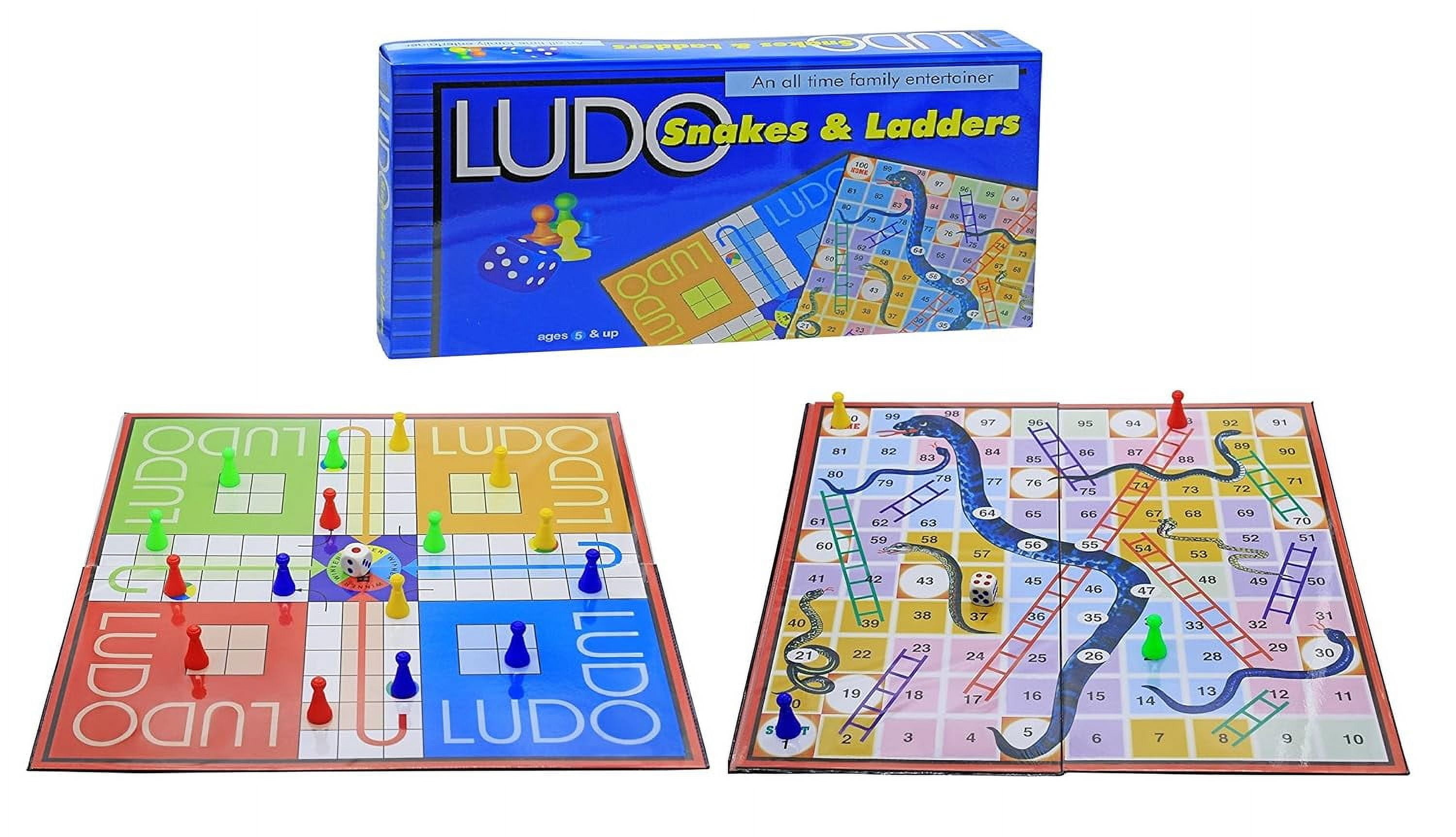 Ludo, Snakes & Ladders Senior Board Game | All Time Traditional Family ...